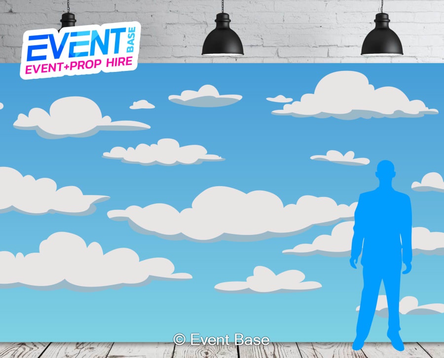 EventBase - Blue Sky Event Backdrop for Hire Ireland