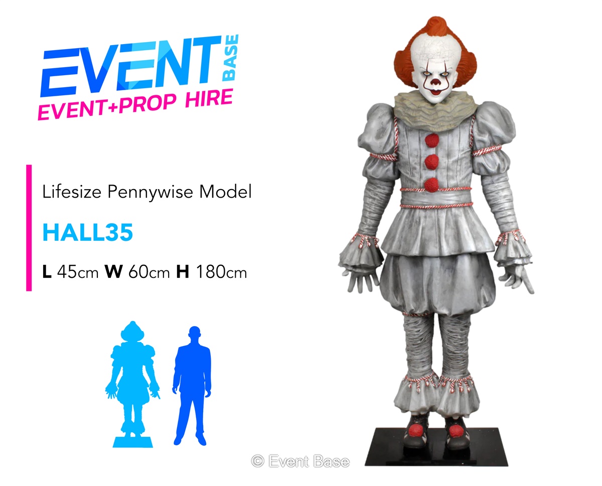 EventBase - Pennywise Clown Prop Event Prop Model for Hire Ireland