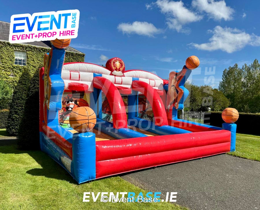 EventBase - Triple Basketball Shoot Hoop Inflatable Game for Hire